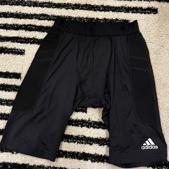 adidas | Shorts | Mens Black Adidas Sliding Shorts Small Padded Gently ...